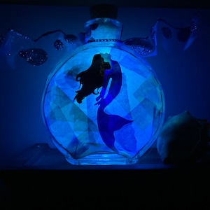 Mermaid Light, Mermaid Night Light, Mermaid Lantern, Little Mermaid ...