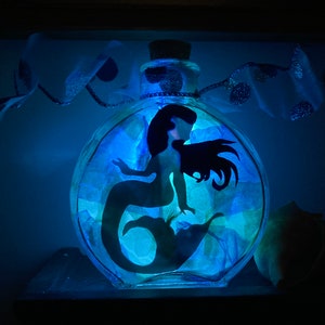 Mermaid Light, Mermaid Night Light, Mermaid Lantern, Little Mermaid ...