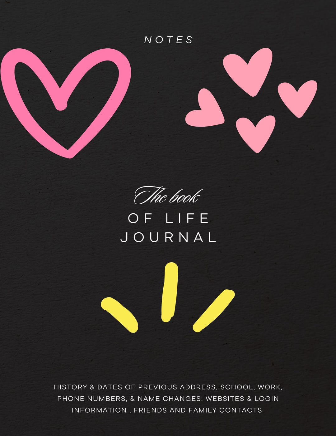 The Book of Life Journal, 126 Pages, Color Coded (digital Download) - Etsy