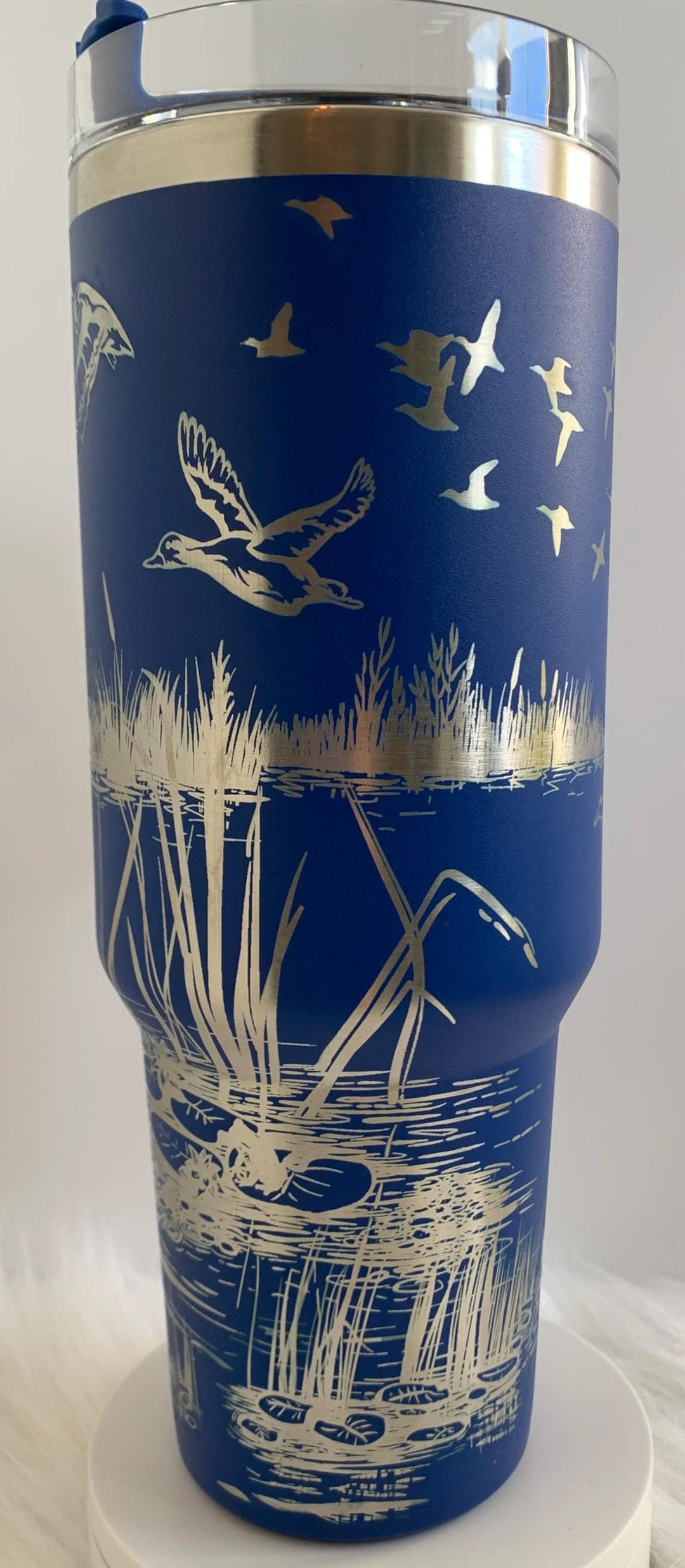 Duck Hunting Laser Engraved 40oz Tumbler, Duck Hunting Water Bottle ...