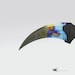 Paper Karambit (case Hardened Blue Gem) Downloadable Template - Etsy