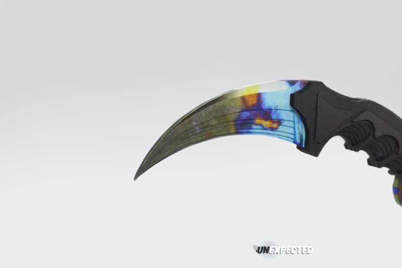 Paper Karambit (case Hardened Blue Gem) Downloadable Template - Etsy
