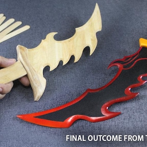 Solo Leveling - Knight Killer Dagger Template - A4 PDF Blueprint for ...