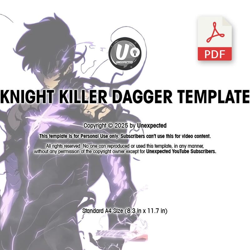 Solo Leveling Dagger - Etsy