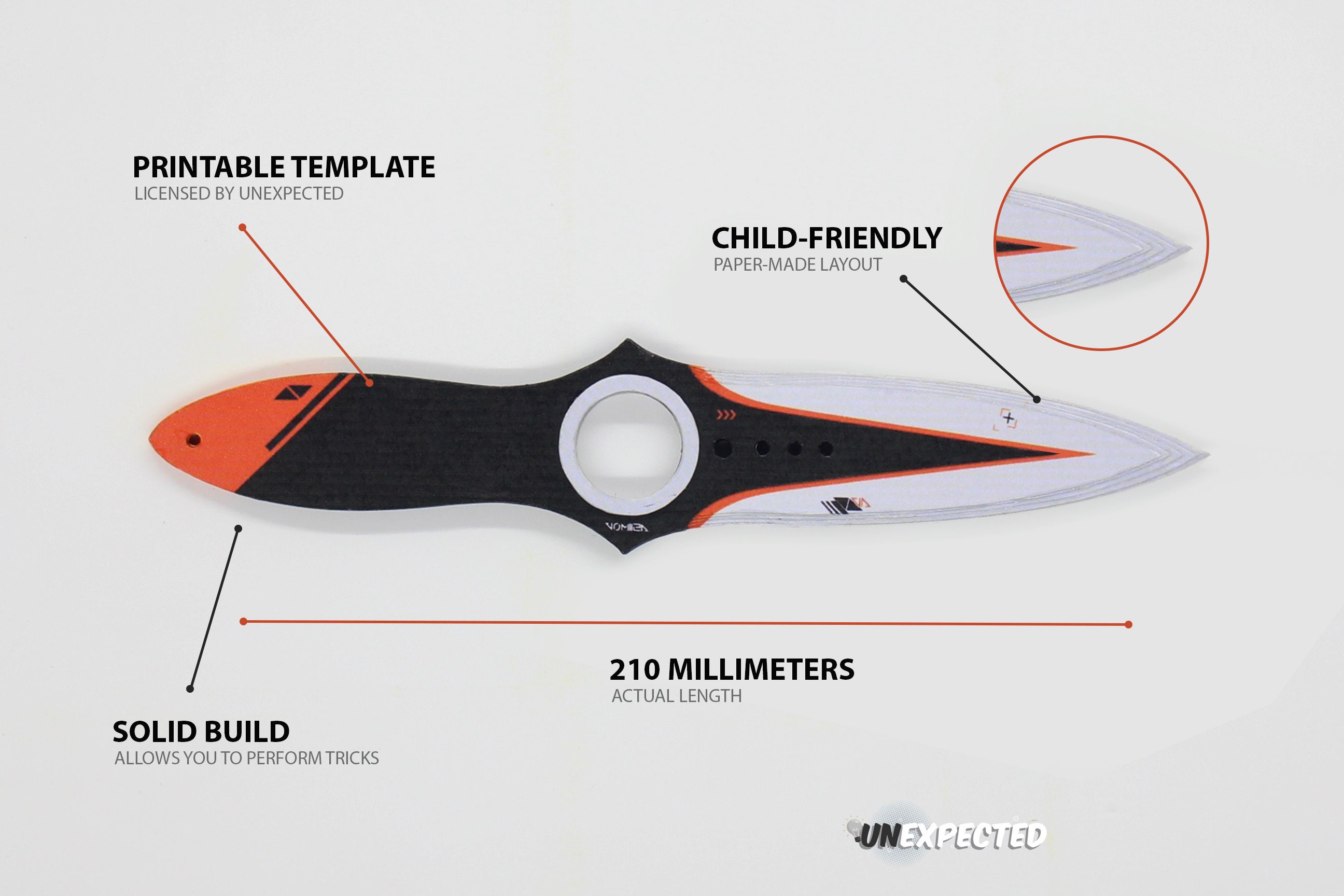 Paper Kunai Template