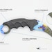 Paper Karambit (case Hardened Blue Gem) Downloadable Template - Etsy
