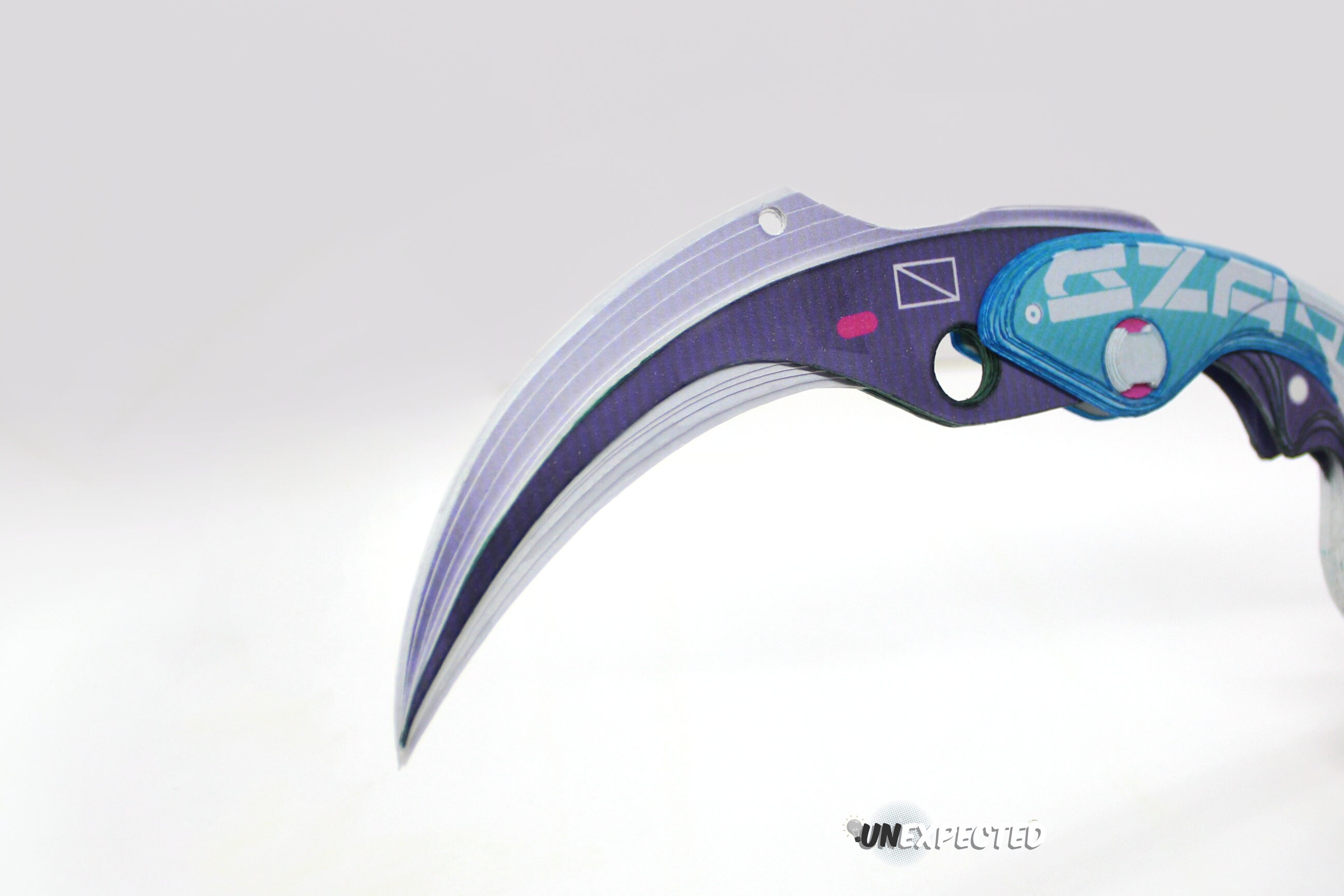 Paper Valorant Velocity Karambit (G) - Etsy