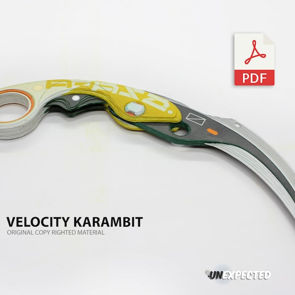 Karambit Template - Etsy