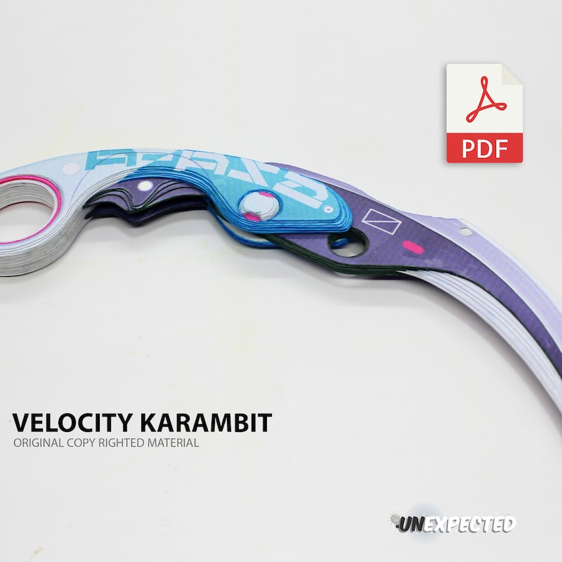 Karambit Template - Etsy