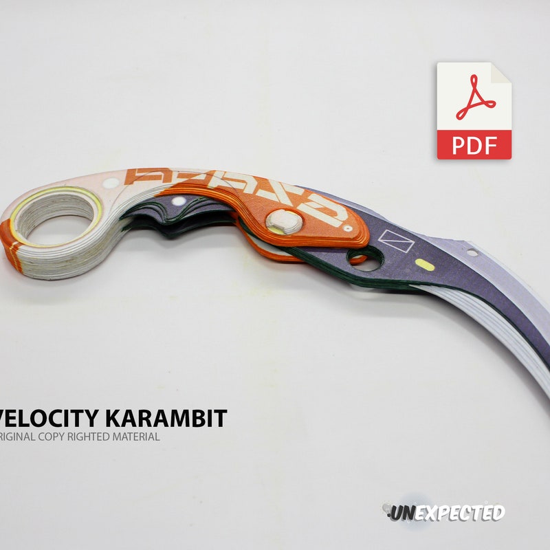 Karambit Template - Etsy