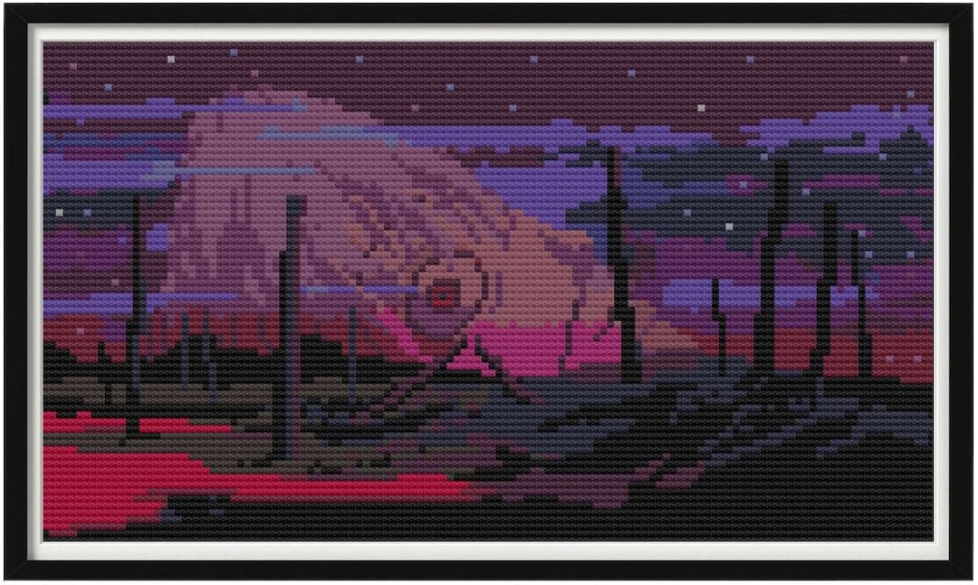 End of Evangelion Cross Stitch Pattern – Anime Horror (digital Download ...