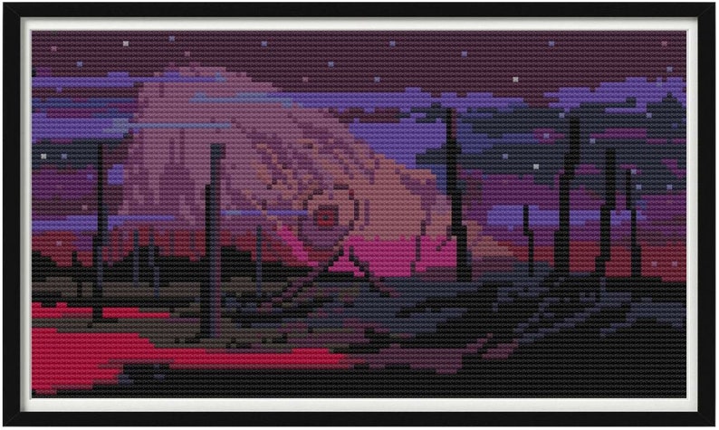 End of Evangelion Cross Stitch Pattern – Anime Horror (digital Download ...