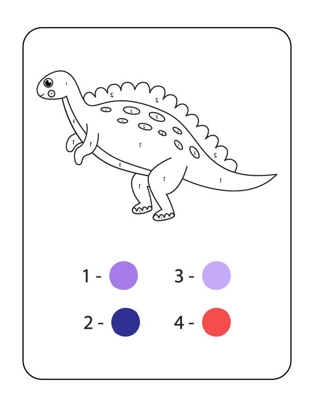 Coloring: Color-by-number for Kids 120 Printable Pages! (PDF Download ...