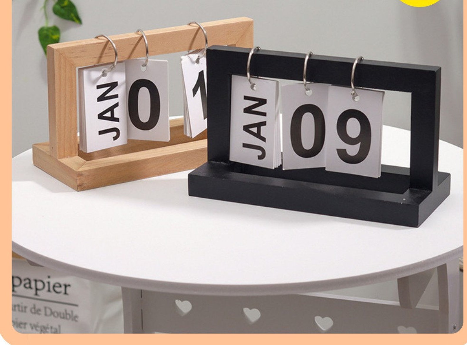 Wooden Desk Calendardecoration Calendar - Etsy