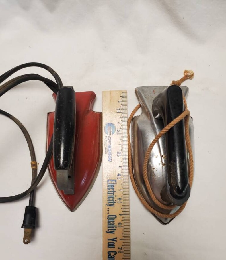 Set of Two Vintage Play Irons Suny Suzy Pretend Play 1940s 1950s ...