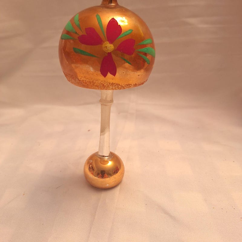 Gold Mushroom Shaped Lamp - Etsy