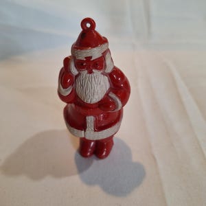 1950's Red Plastic Santa Claus Christmas Ornament or Figurine - Etsy