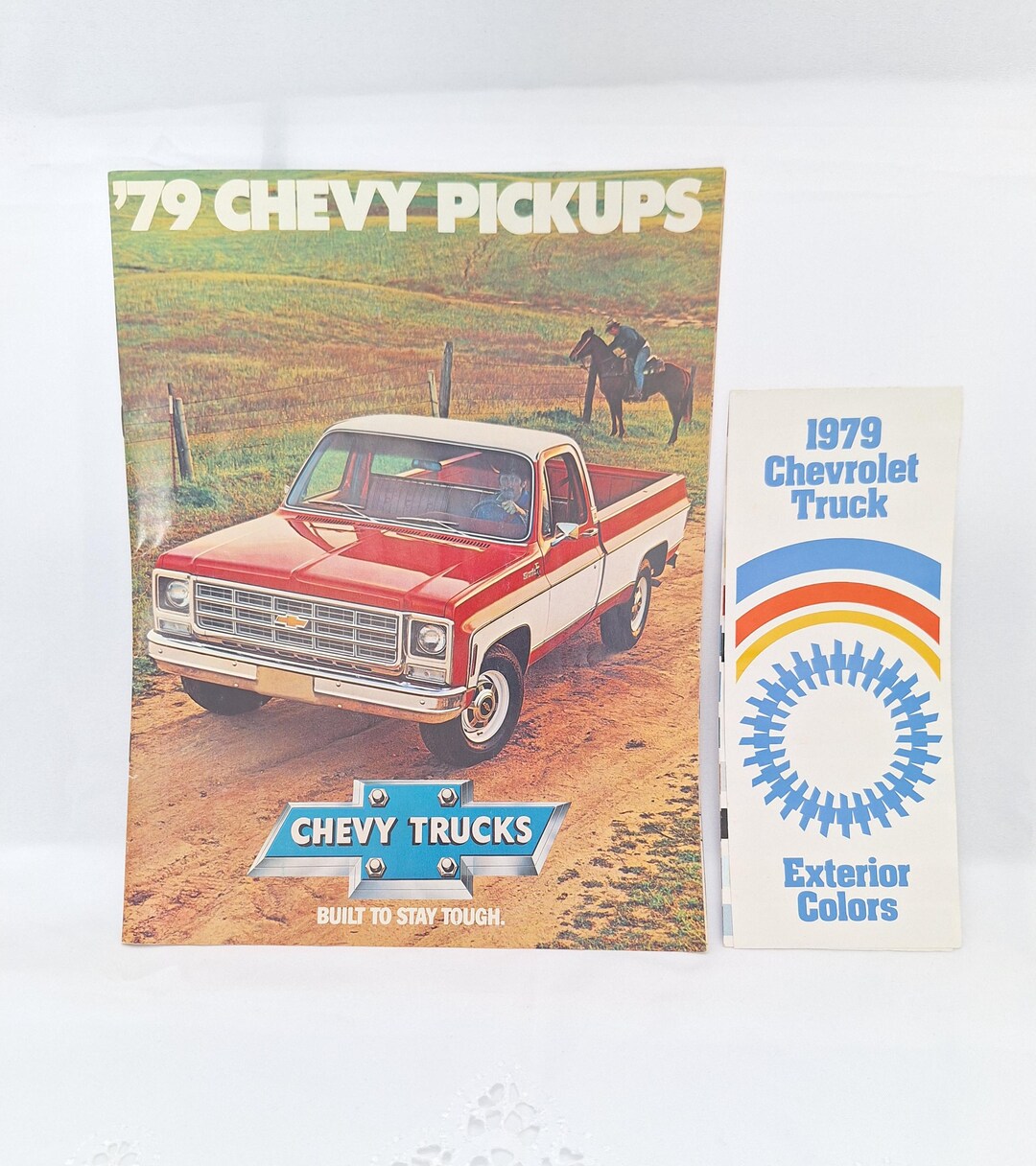 1979 Chevy Pickup Sales Brochure and Exterior Paint Color Chart ...