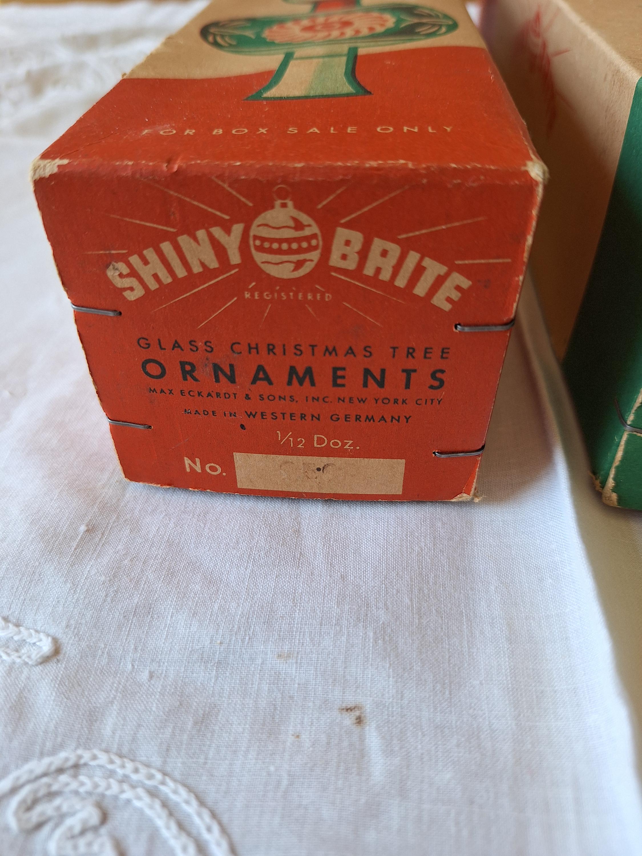 2 Vintage Empty Shiny Brite Tree Topper Boxes - Etsy