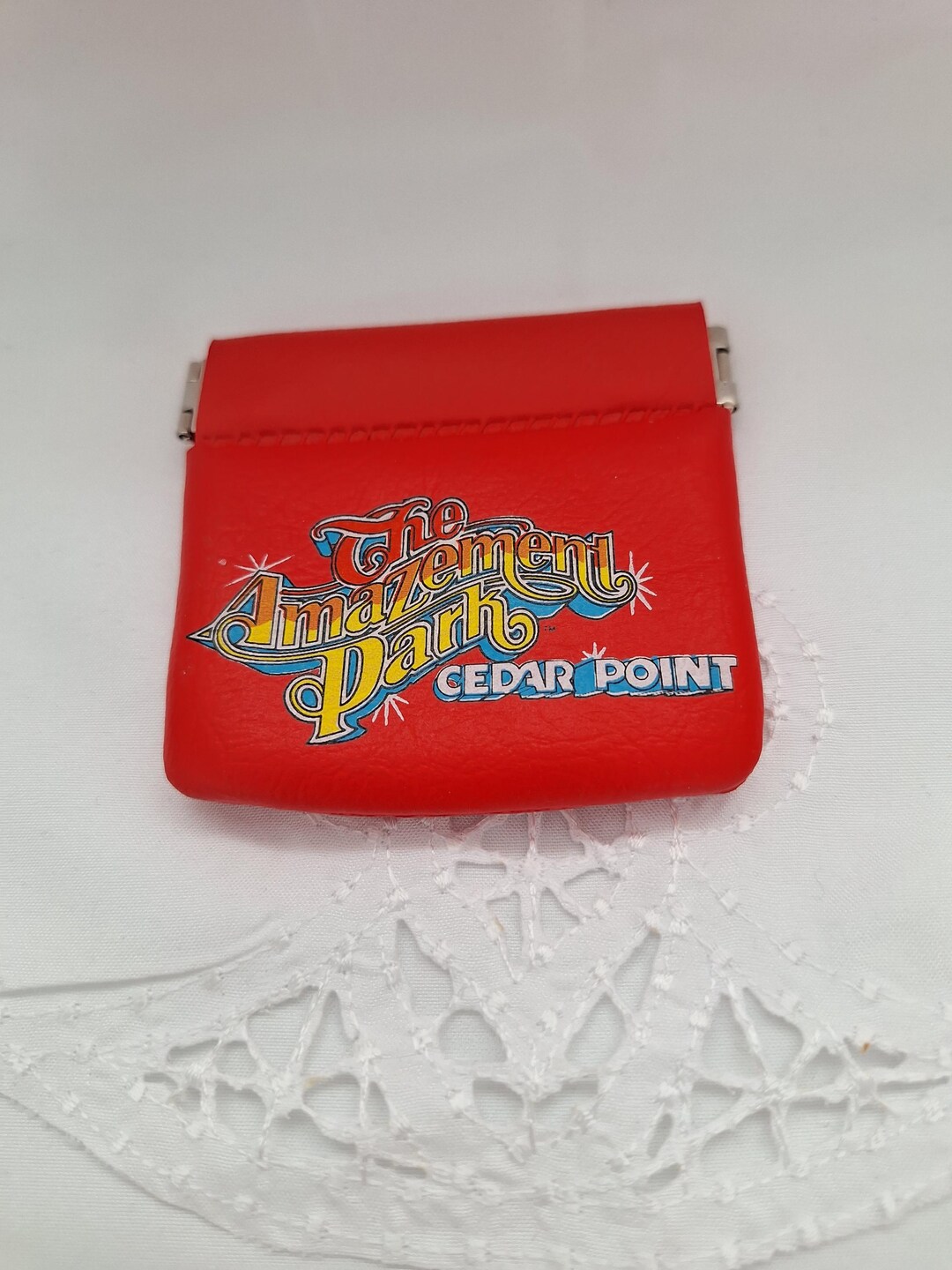 Vintage 1970's Cedar Point Coin Purse Souvenir Beaded - Etsy