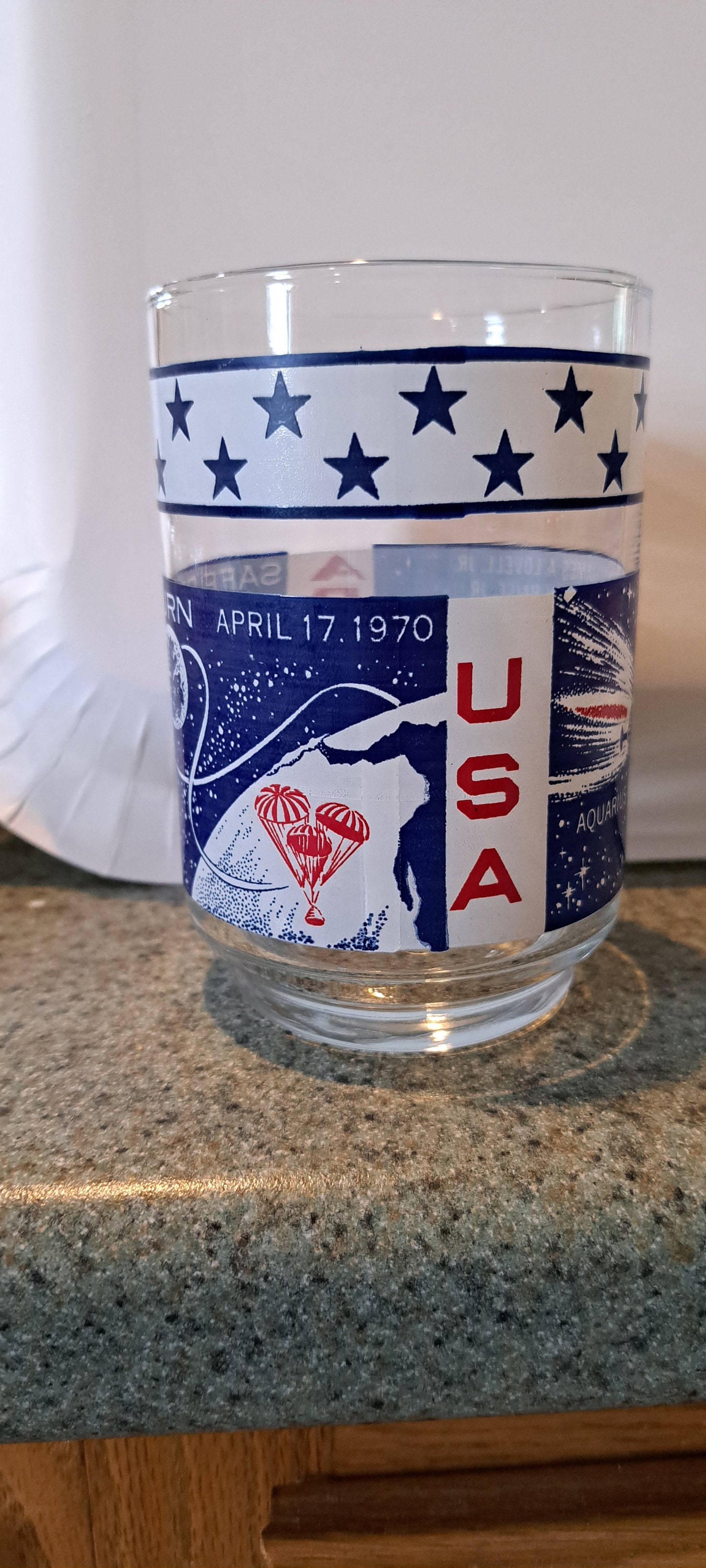 Apollo 13 Commemorative Glasses Set of 4 Produced by Libby - Etsy