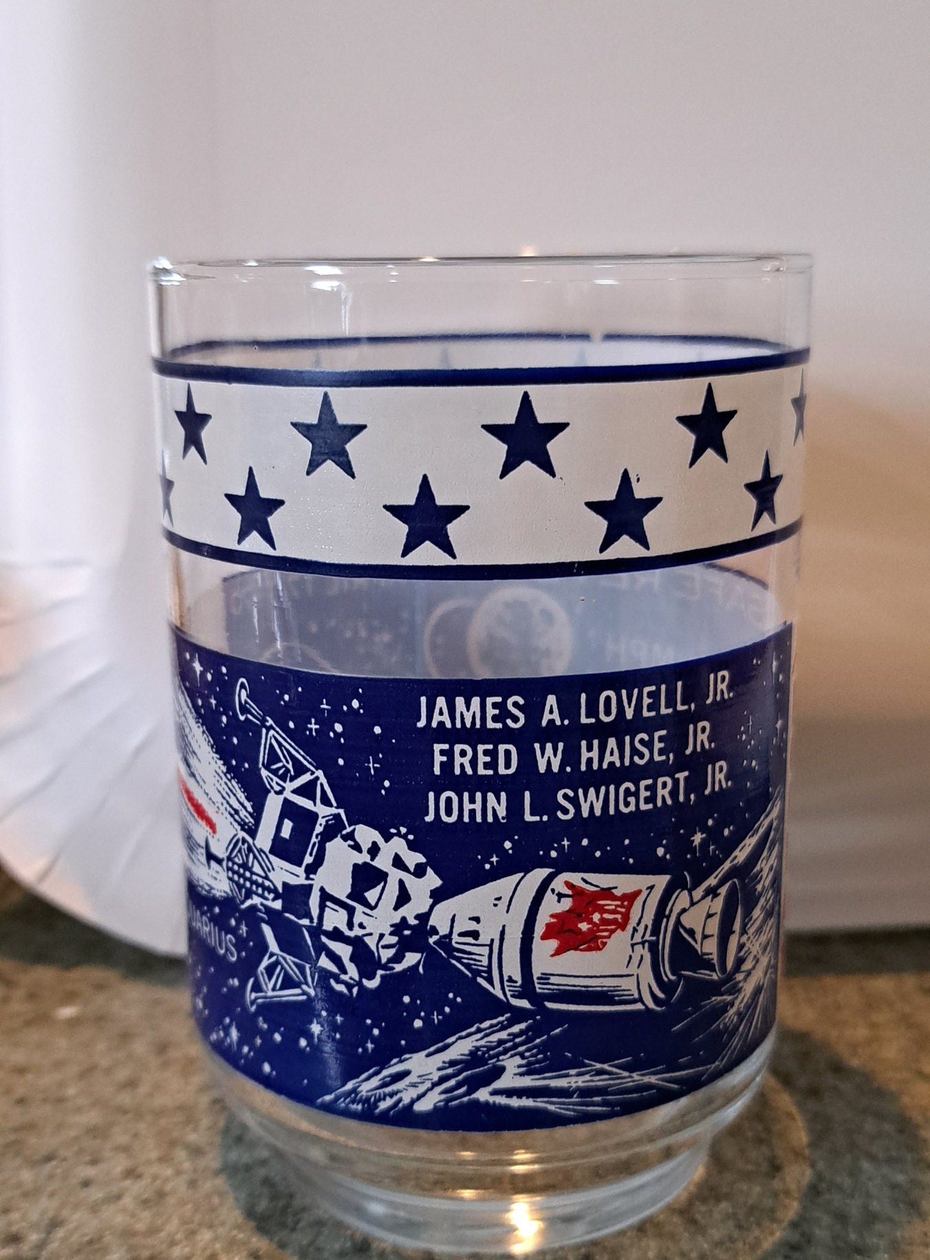 Apollo 13 Commemorative Glasses Set of 4 Produced by Libby - Etsy