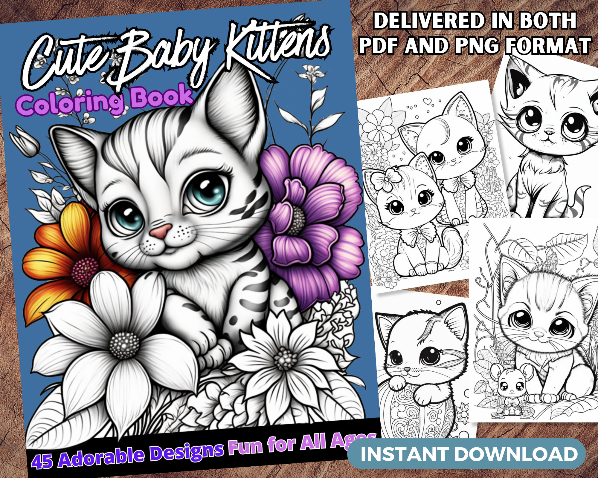 Baby Cats Coloring Pages