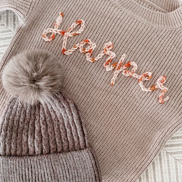 Custom Hand Embroidered Baby Sweater - Make Your Own Hand Embroidered ...