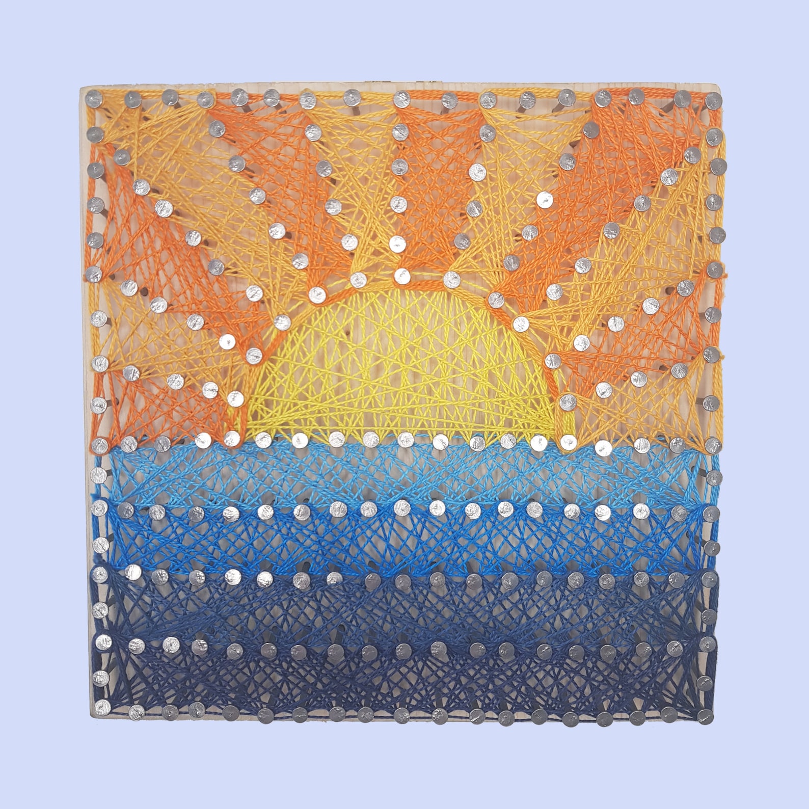 Sunset Wall Hanging String Art | Etsy