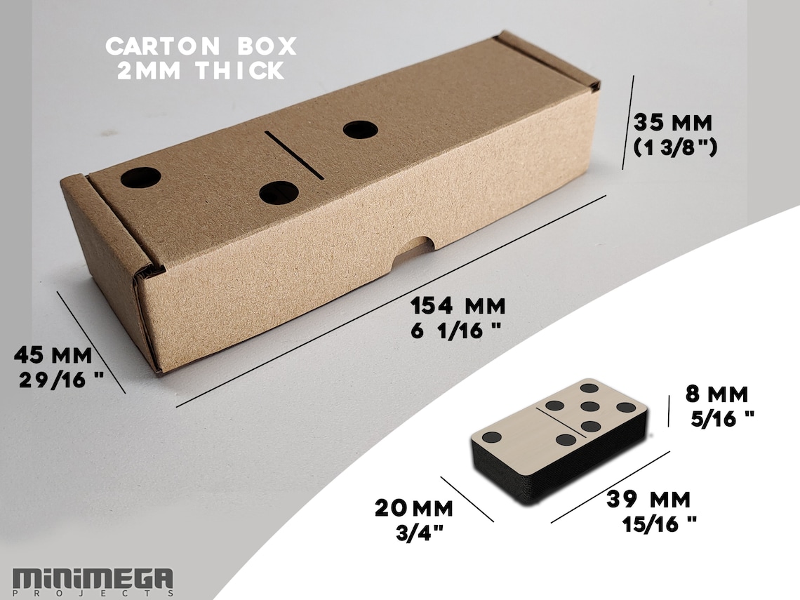 DOMINO Laser Cut File Domino Box Svg Dxf File Game Board - Etsy Canada