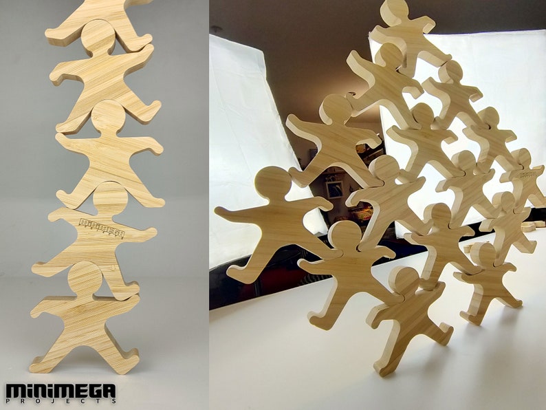 BALANCE GAME Wood Stacking Cnc Cutting Files Laser Files - Etsy