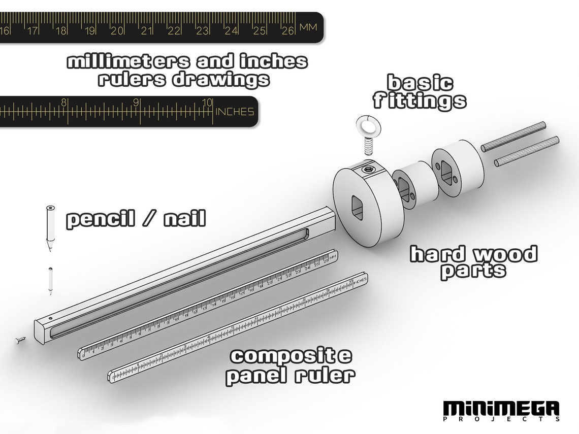 MARKING GAUGE cnc File Build Plans Pdf Printable Template - Etsy