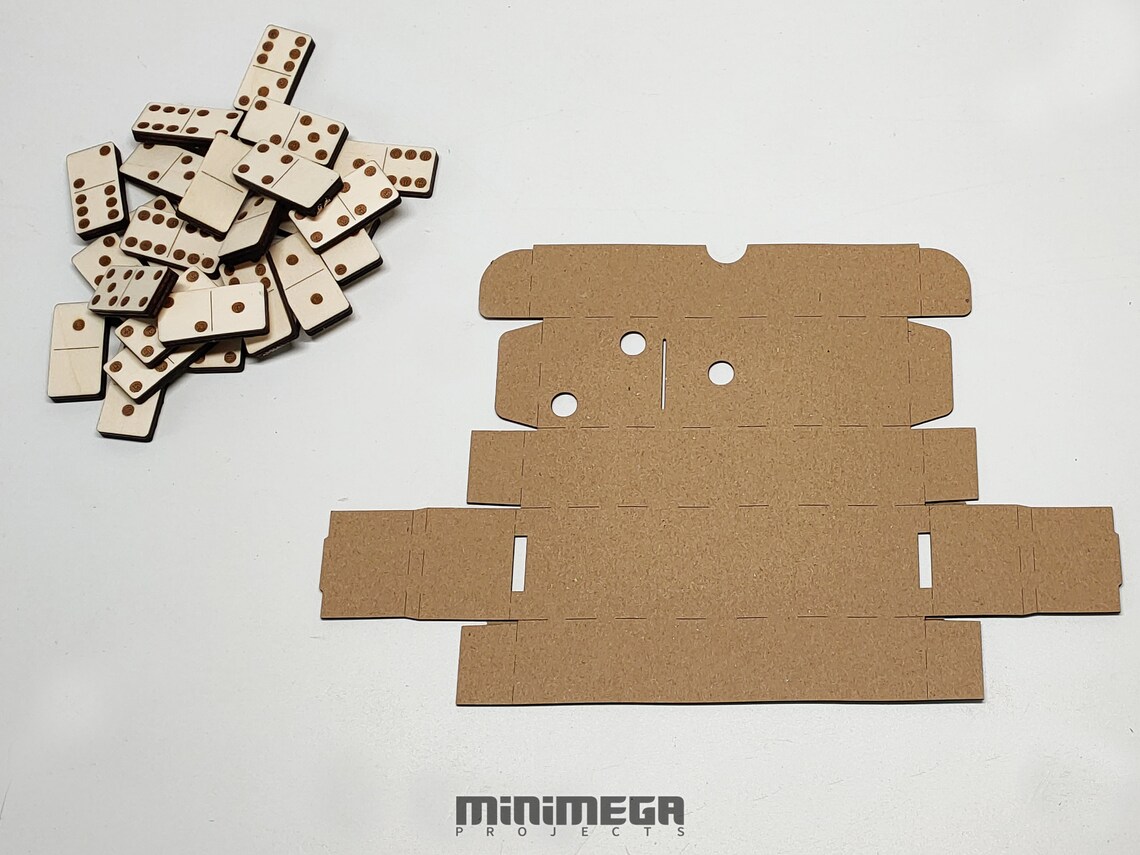 DOMINO Laser Cut File Domino Box Svg Dxf File Game Board - Etsy Canada