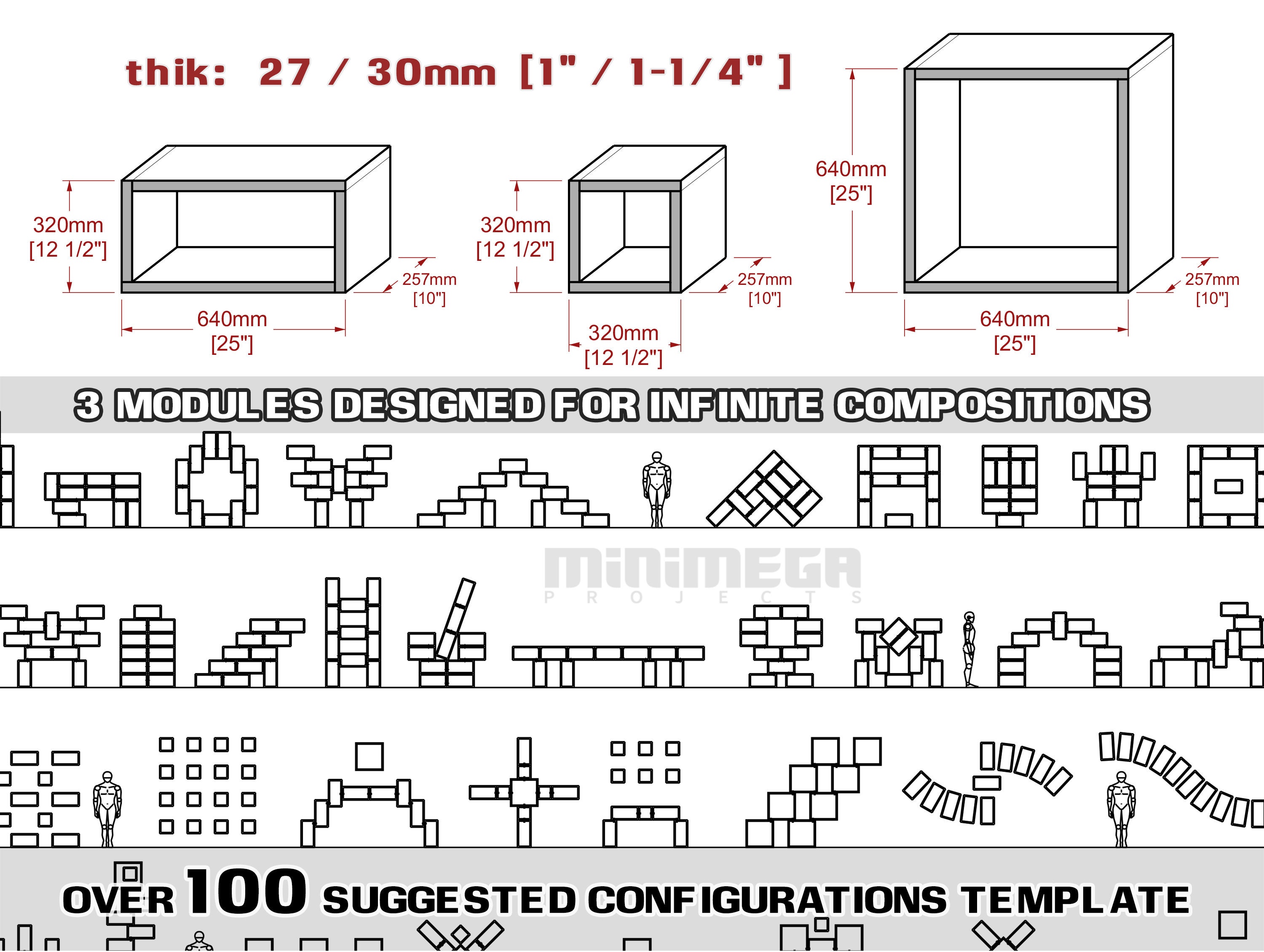 BOOK SHELF Build Plans , DIY Library, Modular Bookshelf - Etsy