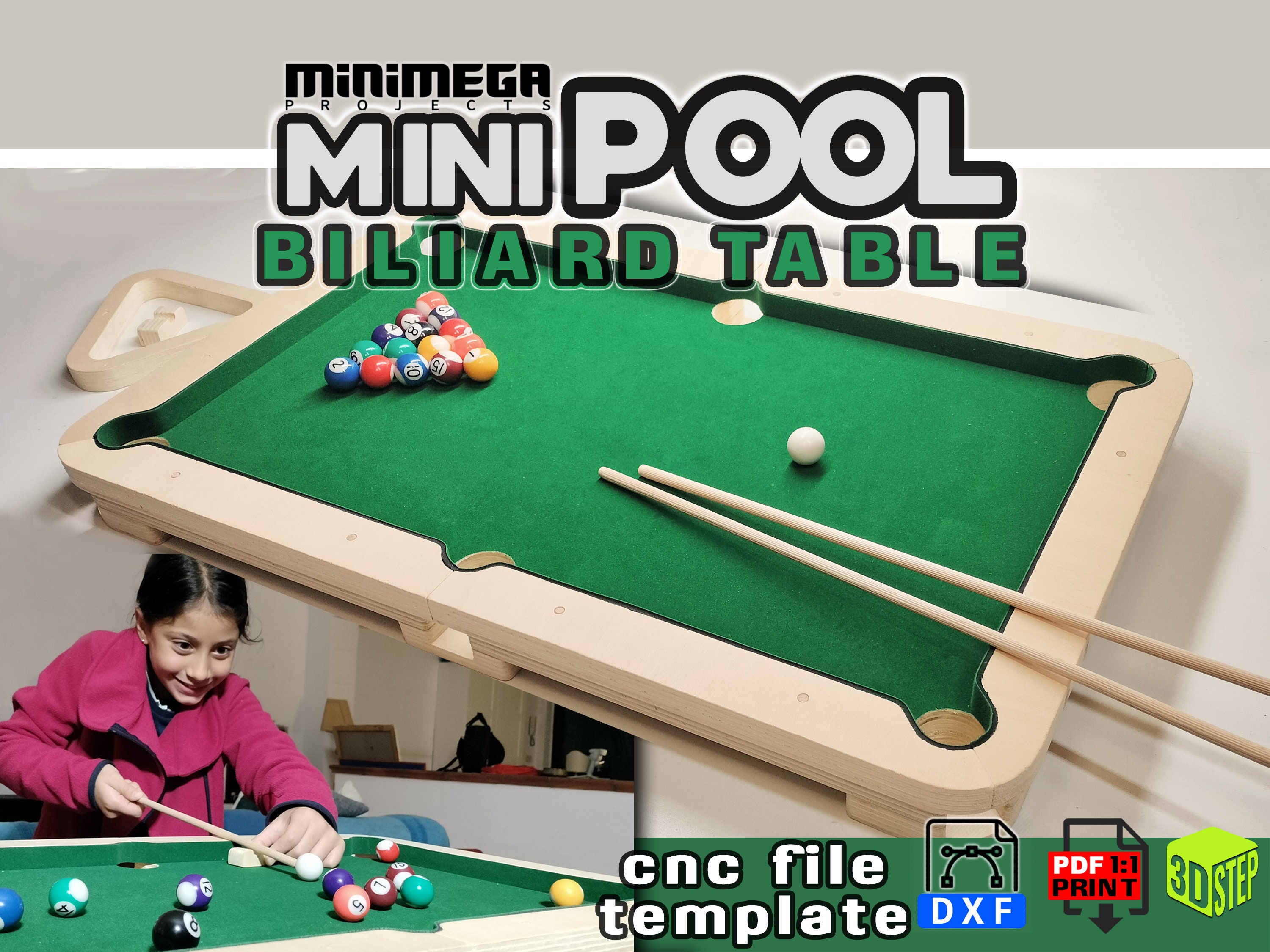 CNC BILIARD, Pool Table, Cnc File, Biliard Plans, Router Game Files ...