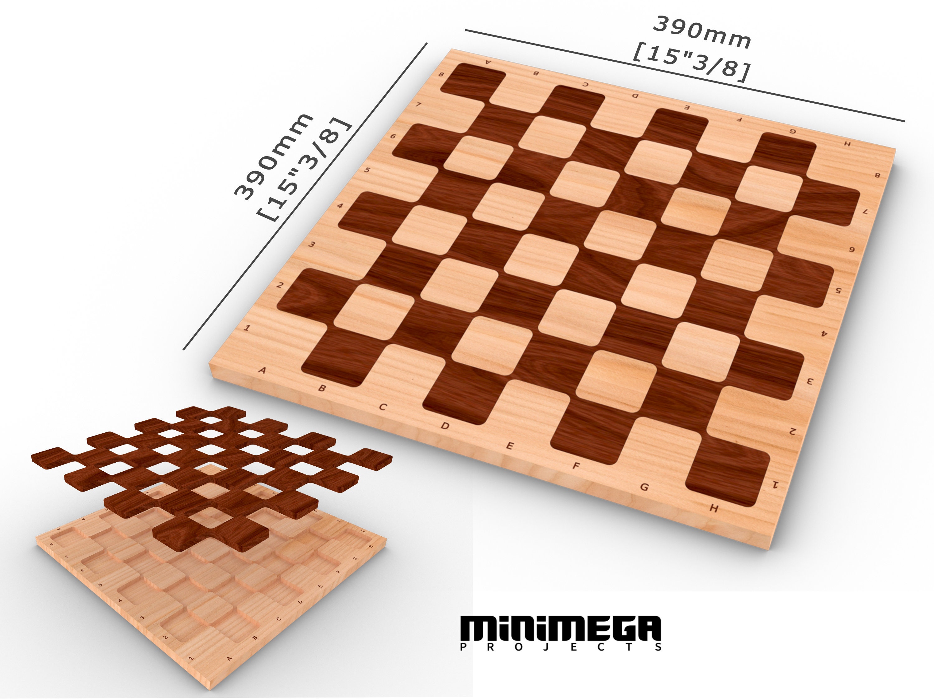 CHESSBOARD CNC Chessboard Router File Dxf Chessboard Laser - Etsy