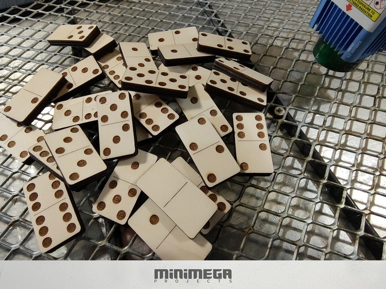DOMINO, Laser Cut File, Domino + Box Svg Dxf File, Game Board File ...