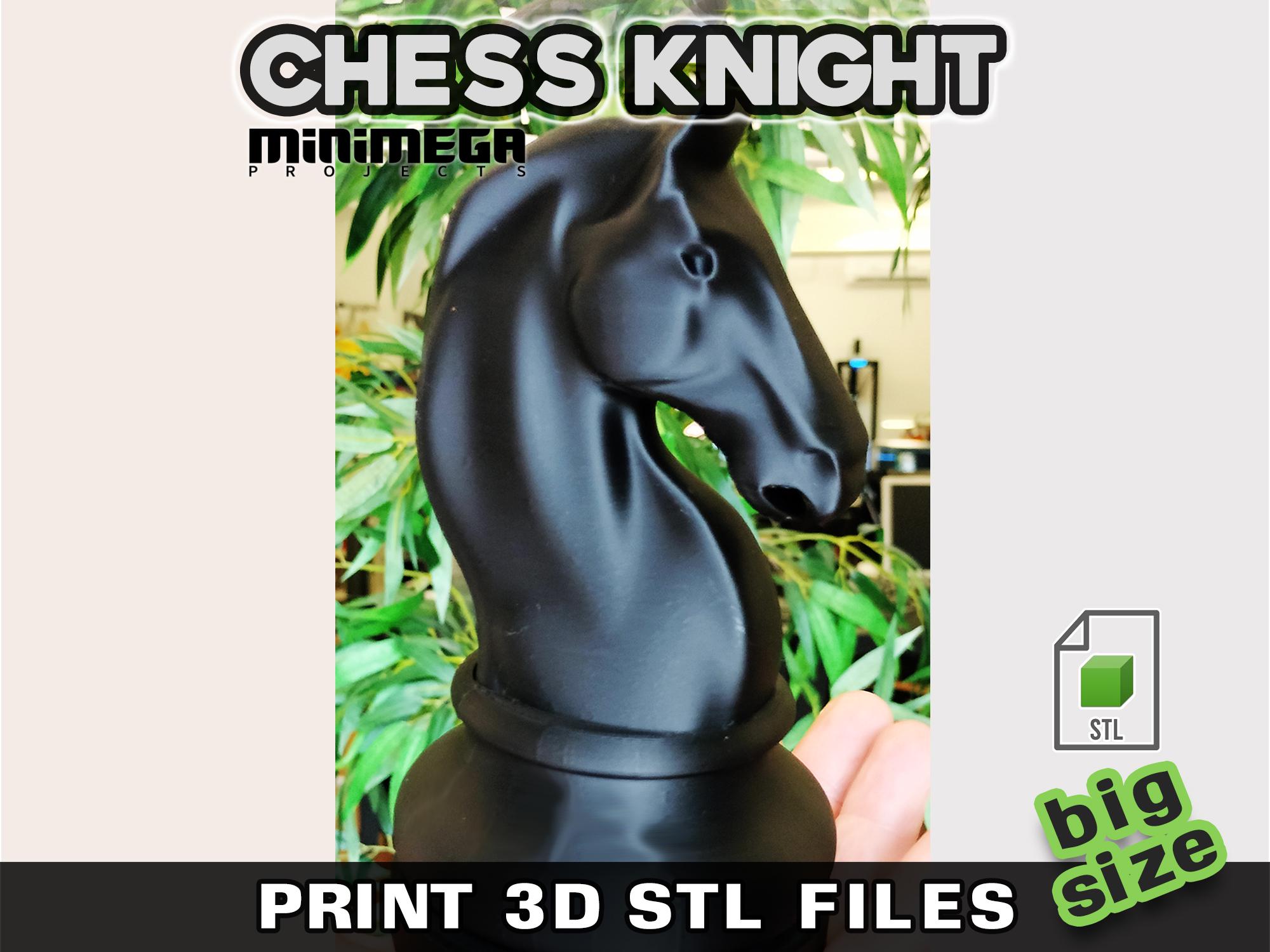 CHESS KNIGHT, Stl File, Print 3d File, Gameboard 3d File, Print 3d ...