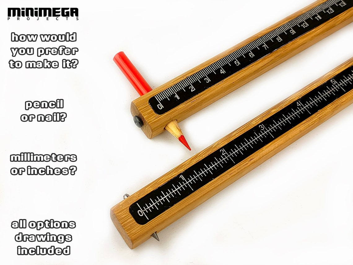 MARKING GAUGE cnc File Build Plans Pdf Printable Template - Etsy
