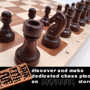 CHESSBOARD CNC, Chessboard Router File, Dxf, Chessboard Laser, Wooden ...
