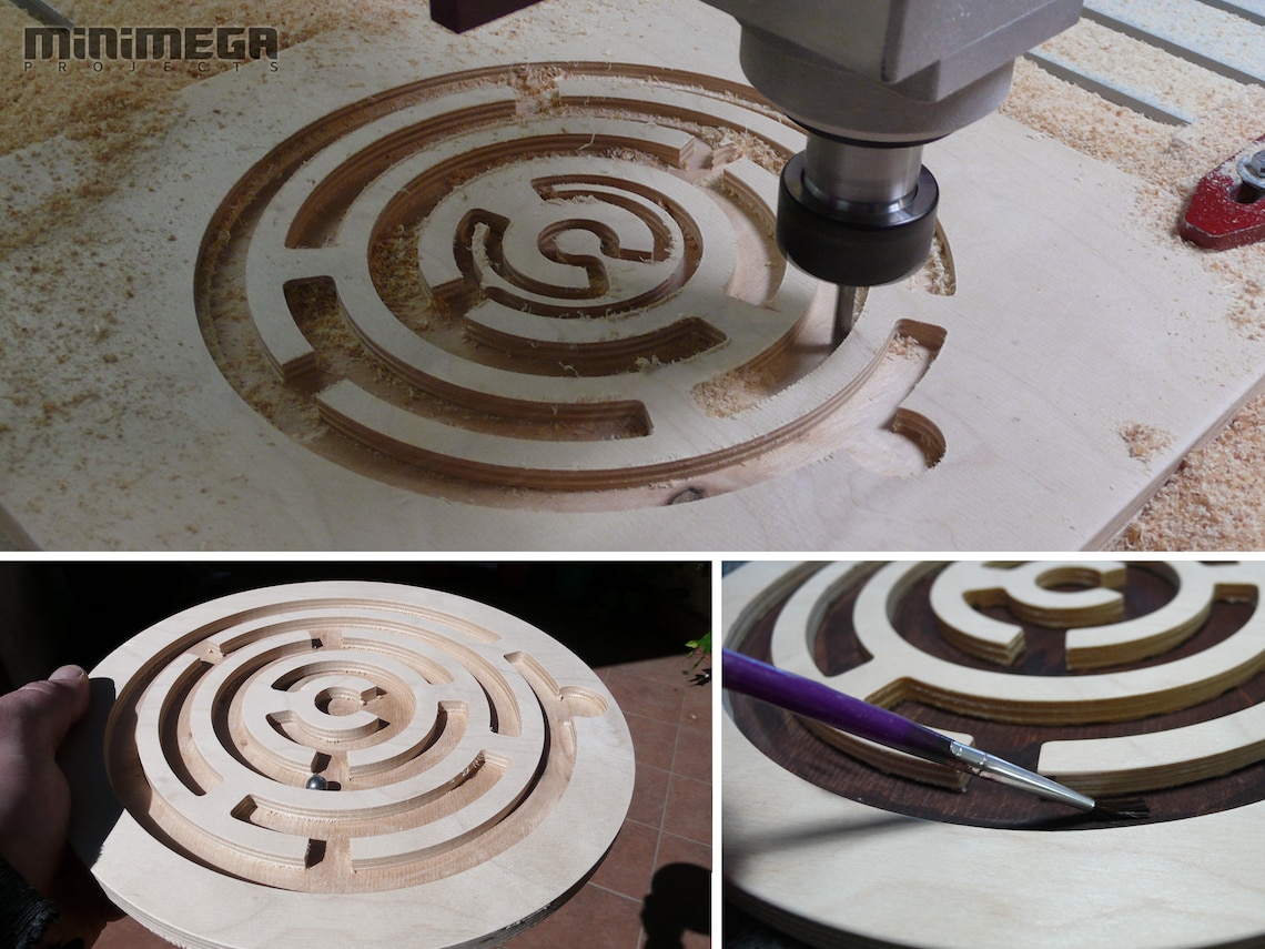 LABYRINTH, Marble Run Cnc File, Wooden Toy, Dxf Labyrinth, Svg ...