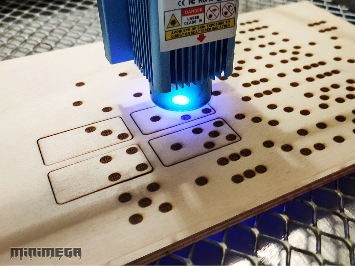 DOMINO, Laser Cut File, Domino + Box Svg Dxf File, Game Board File ...