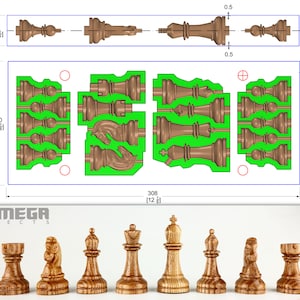 SCACCHI / Scacchi Cnc / Scacchi 3d / File Di Scacchi / Set Di Scacchi ...