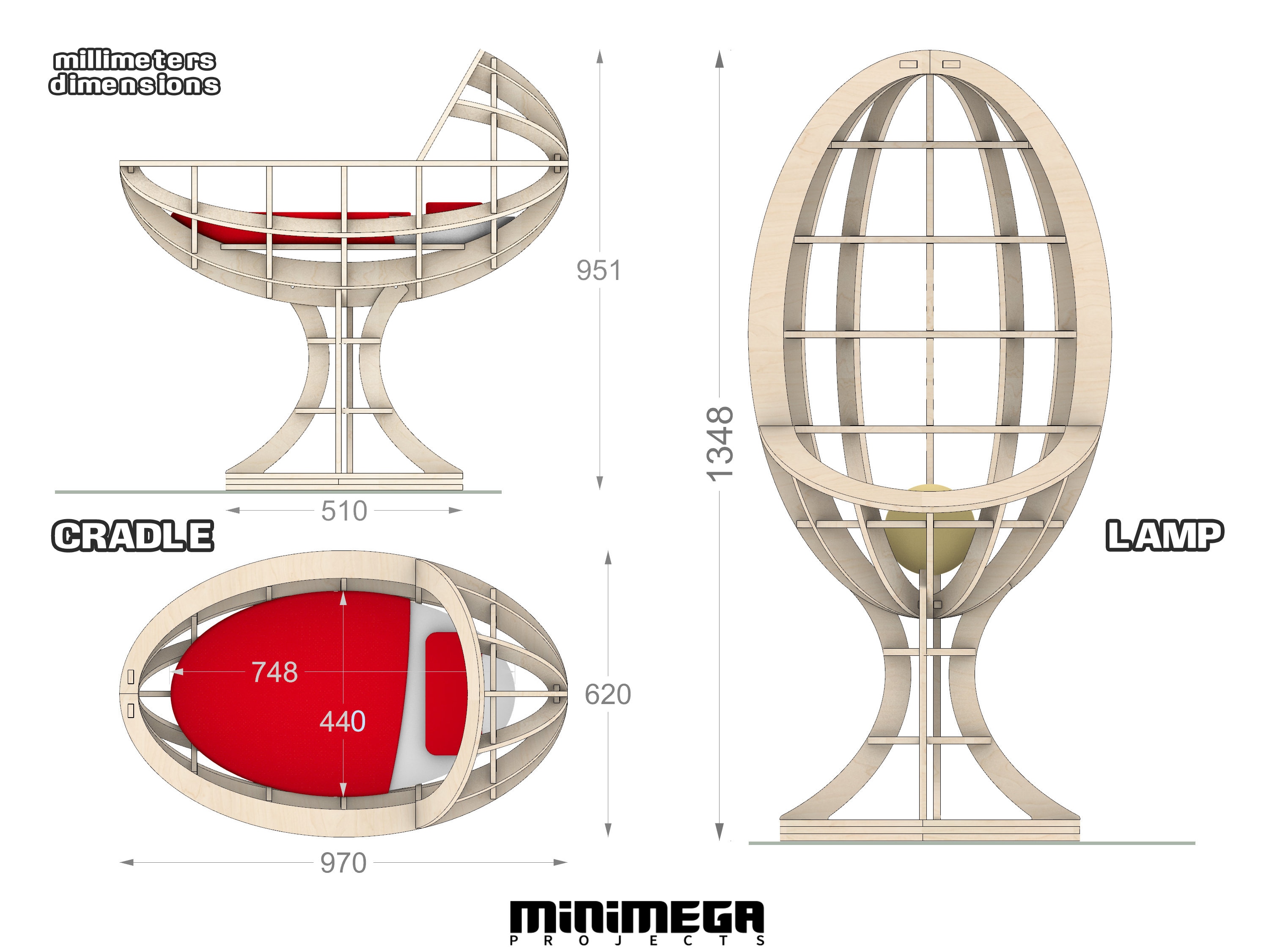 BABY CRADLE, Cnc File, Diy Cradle, Crib Cnc File, Baby Bed and Light,cradle Router File, Cradle ...
