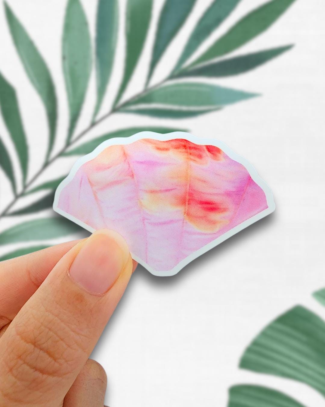 Lover Fan Clam Shell Waterproof Sticker - Etsy