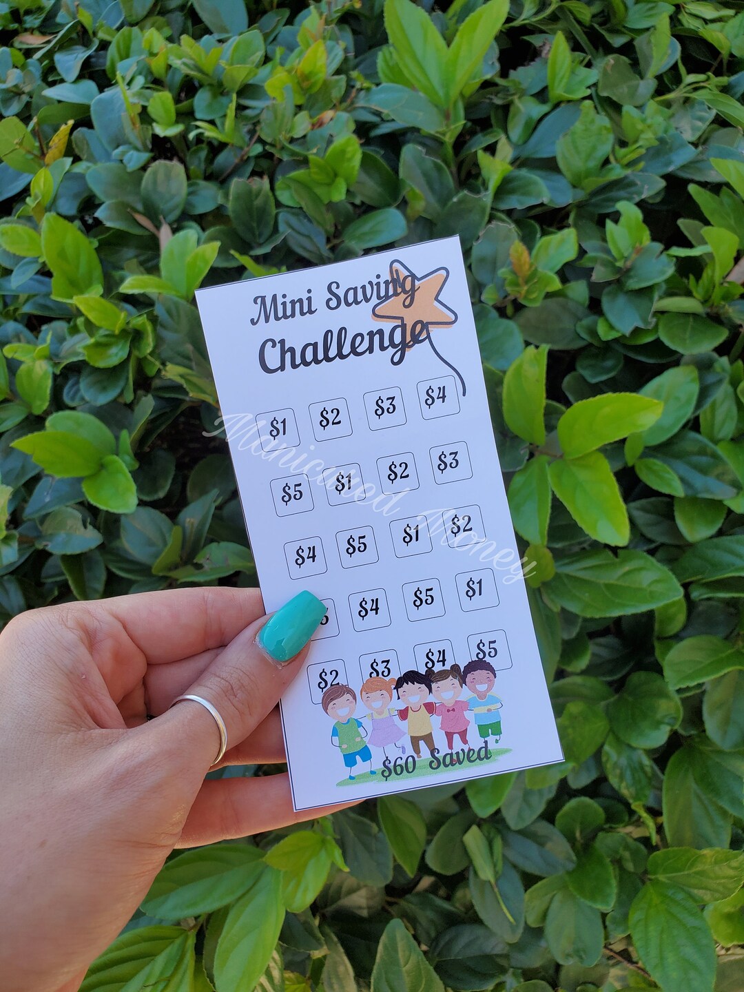 Kids Savings Challenge Children's Savings Savings - Etsy