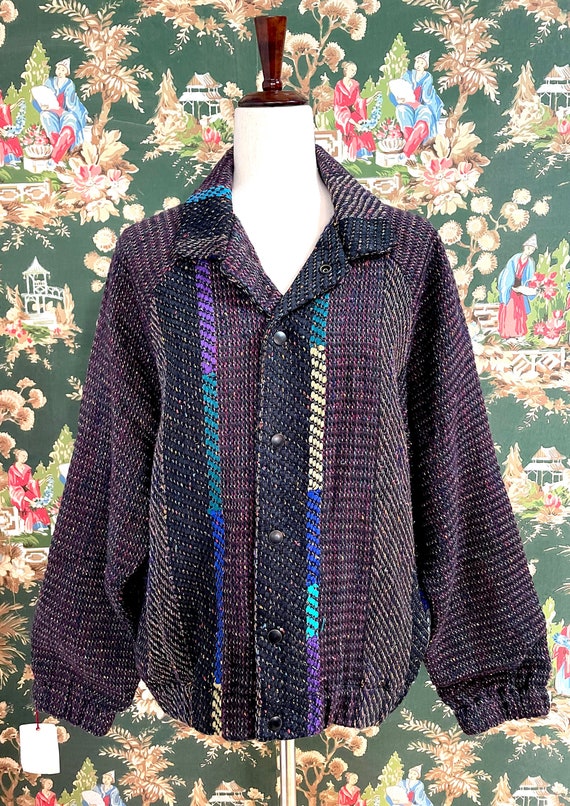 1990s Vintage Deborah Cross Woven Cotton Silk and Rayon | Etsy