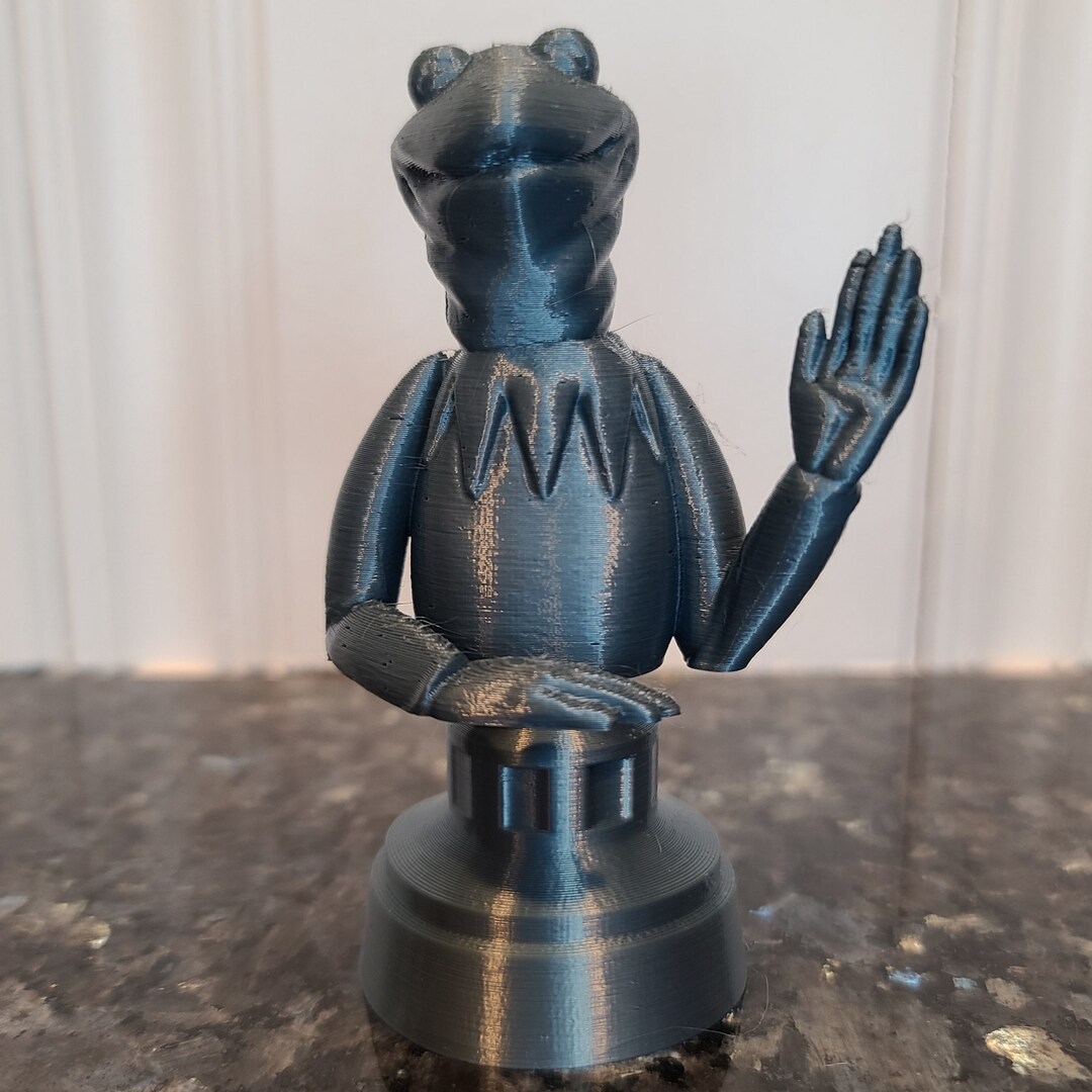 Kermit the Frog Bust Fan Interpretation Muppets - Etsy