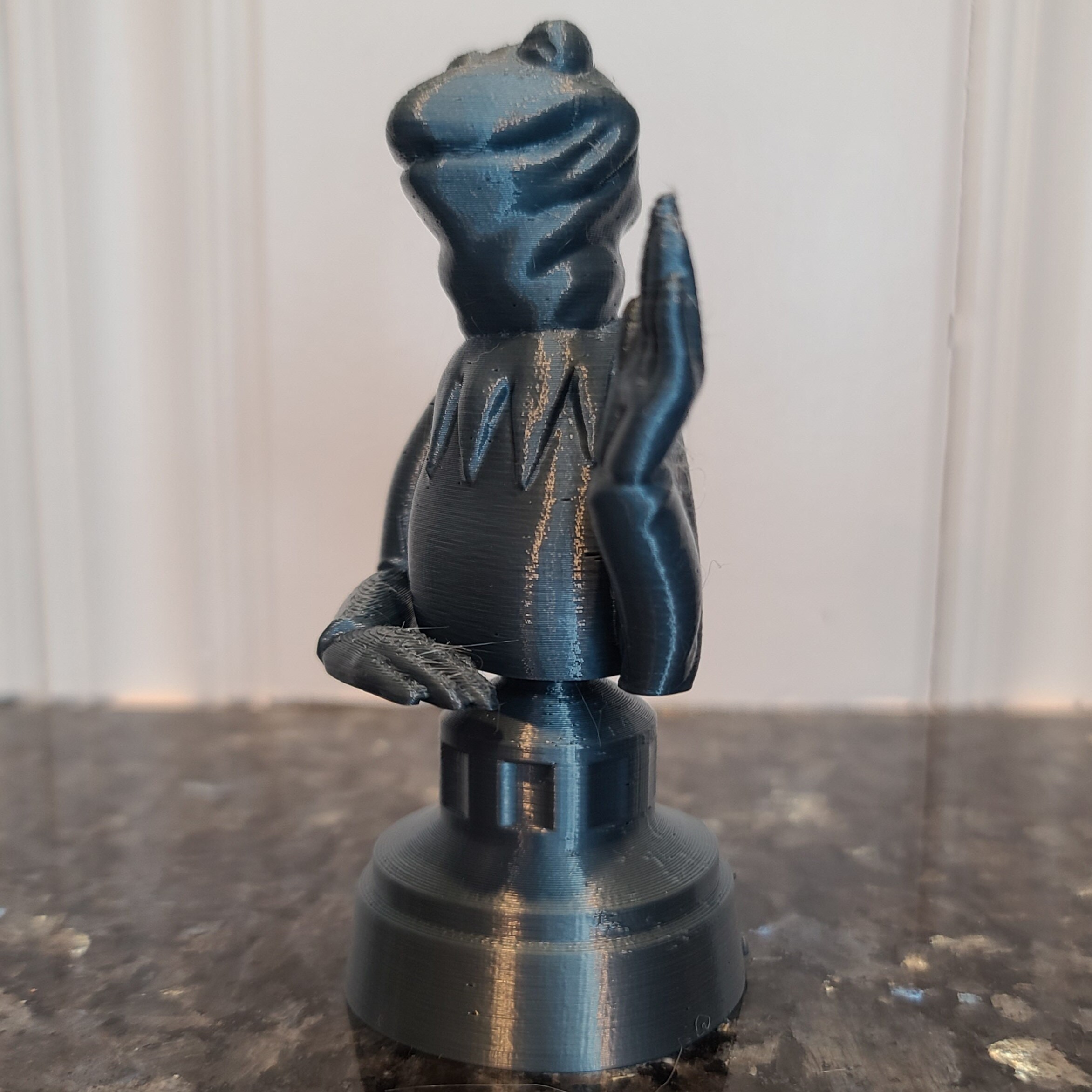 Kermit the Frog Bust Fan Interpretation Muppets - Etsy