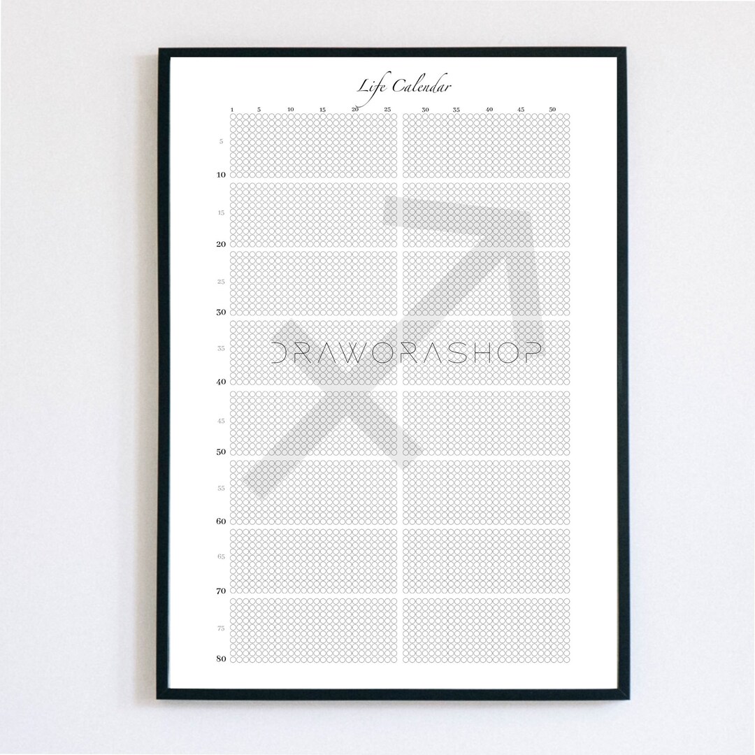 SAGITTARIUS Life Calendar Memento Mori Life Calendar Stoic - Etsy